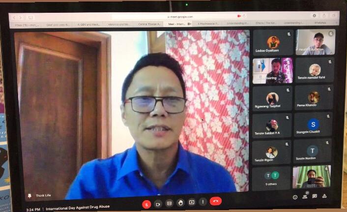 Virtual session held on Understanding Substance Use Disorder – Tibetan ...
